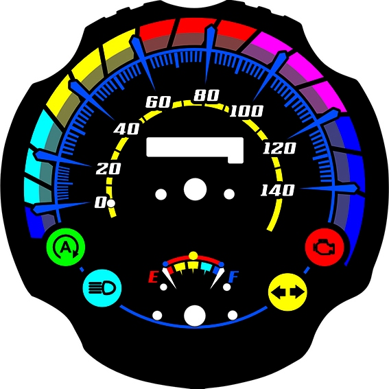 Jual Custom Speedometer Motor Scoopy Rainbow Series | Shopee Indonesia