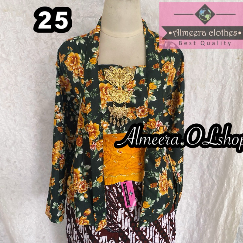 Jual Kebaya kembang kebaya jadul baju adat jawa tradisional | Shopee ...