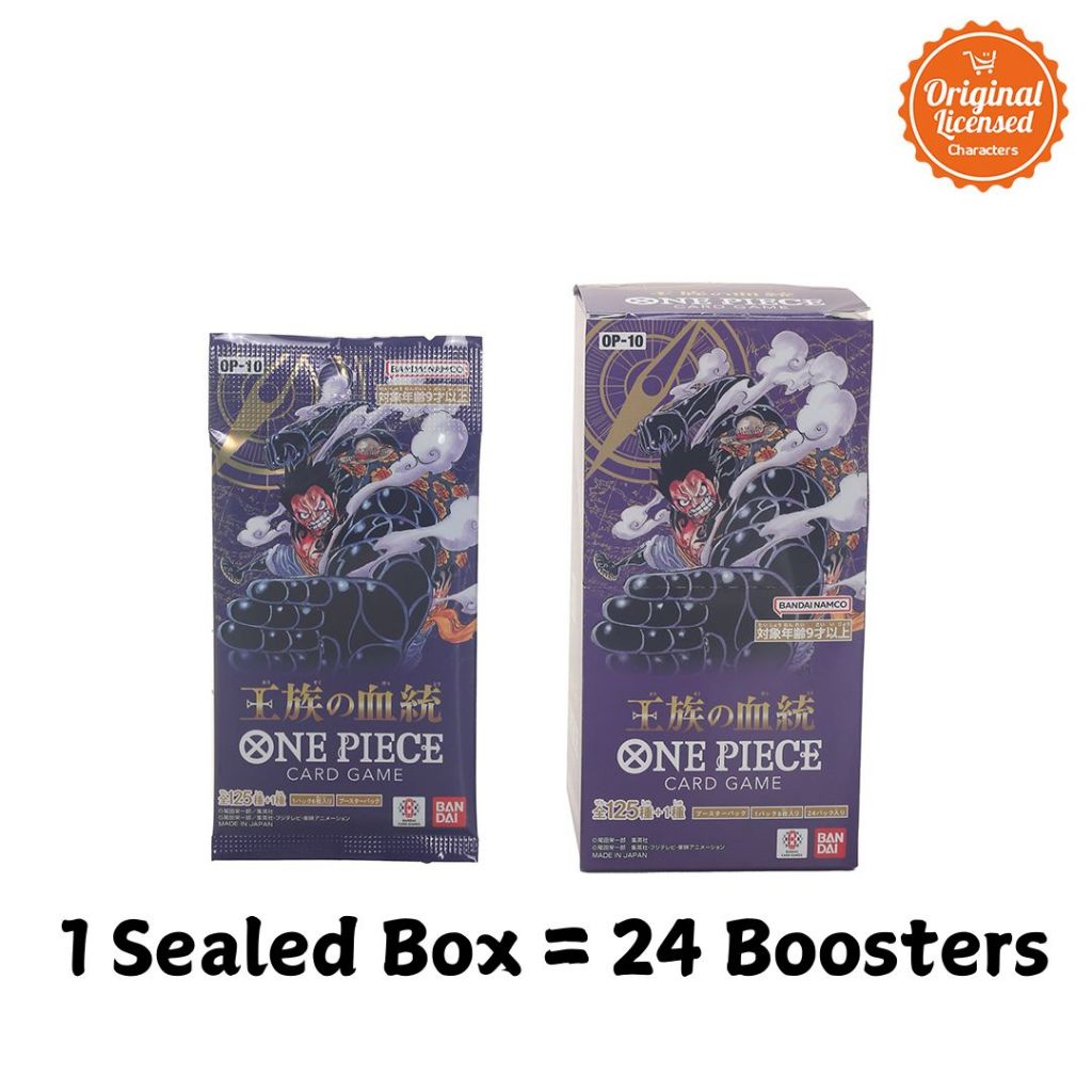 Jual One Piece Card Game OP-10 Royal Blood Premium Booster 1 Box = 24 Boosters Pack (ORIGINAL ...