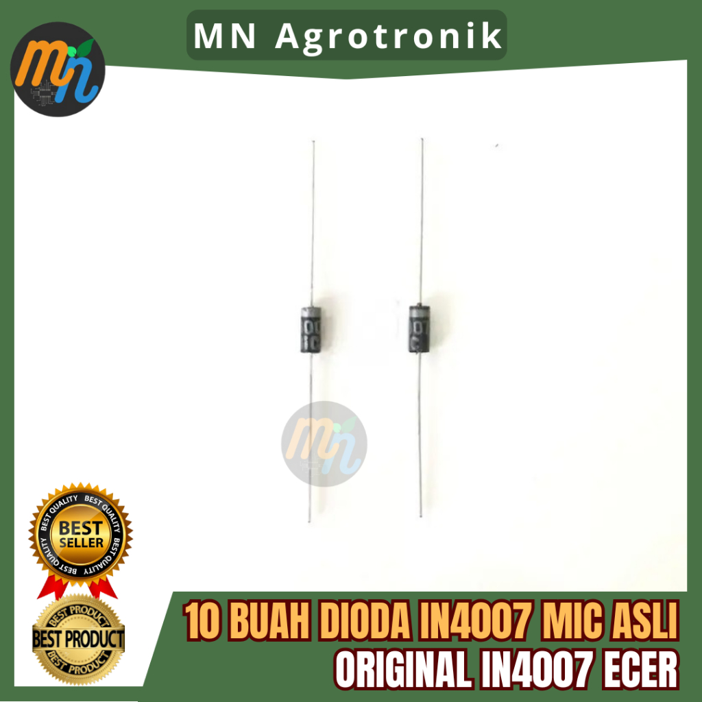 Jual 10 BUAH DIODA IN4007 MIC ASLI ORIGINAL IN4007 ECER DIODE IN 4007 ...
