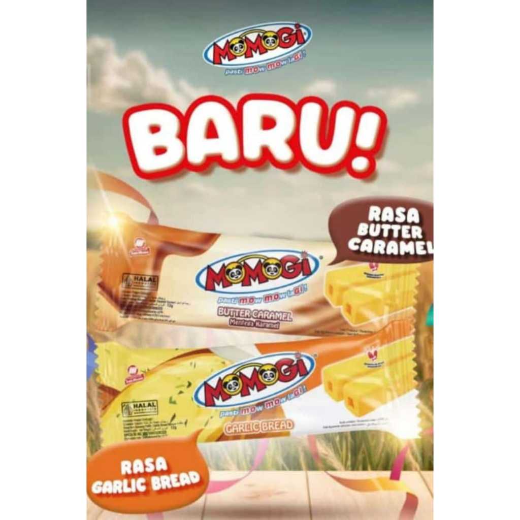 Jual MOMOGI Stick Snack Rasa BUTTER CARAMEL / GARLIC BREAD Makanan ...
