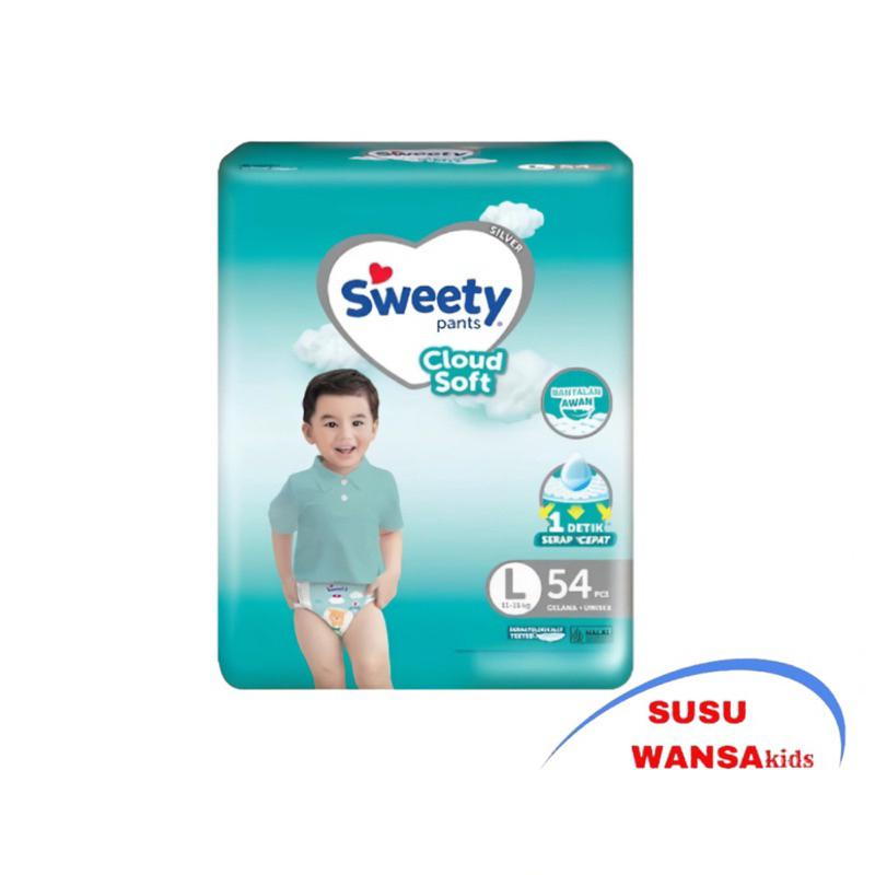 Jual SWEETY SILVER PANTS CLOUD SOFT L54 | Shopee Indonesia