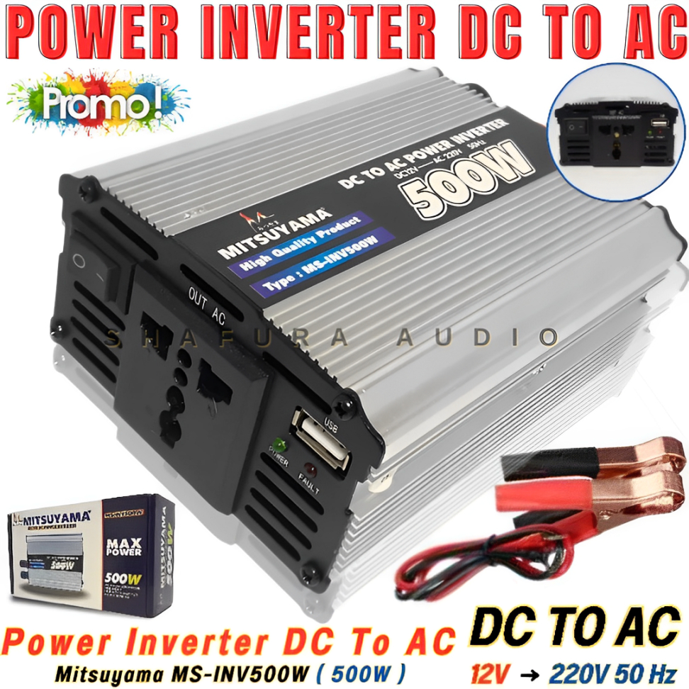 Jual Power Inverter Dc To Ac 500 Watt | Mitsuyama 500 Watt Ms-Inv500 ...