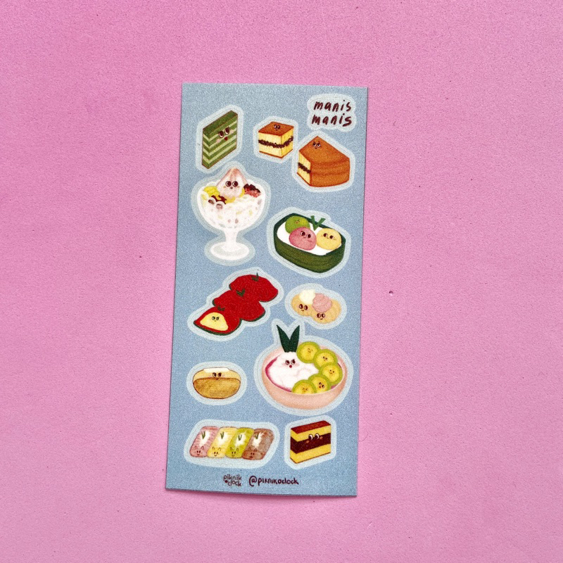 Jual PIKNIKOCLOCK | Vinyl Sticker Sheet - Manis Manis Jajan Pasar ...