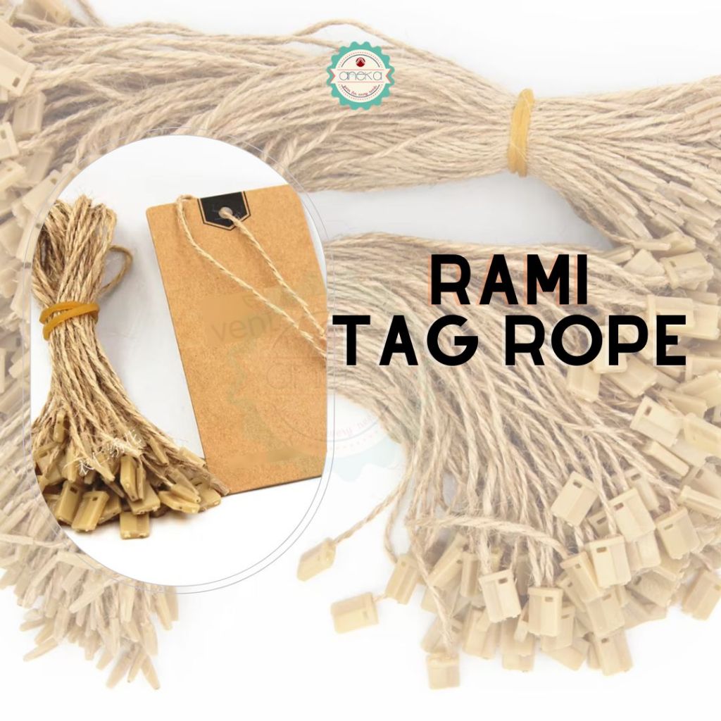 Jual ANEKA - [100PCS] Tali Hang Tag Rami / Tag Rope Hemp Murah ...