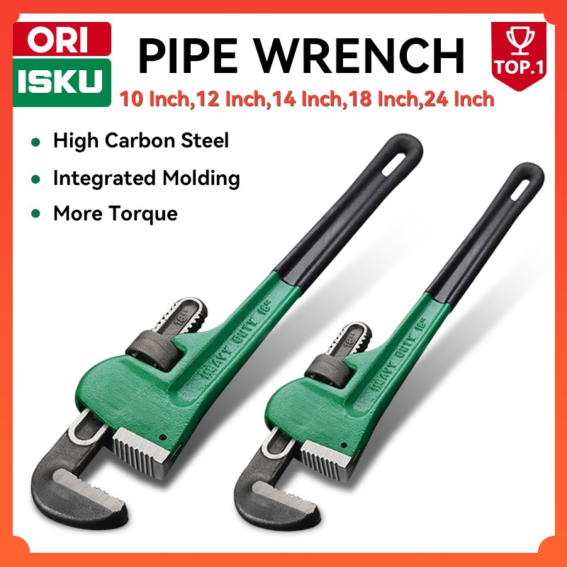 Jual ISKU Kunci Pipa Ledeng Adjustable Pipe Wrench Kunci Pipe Wrench ...