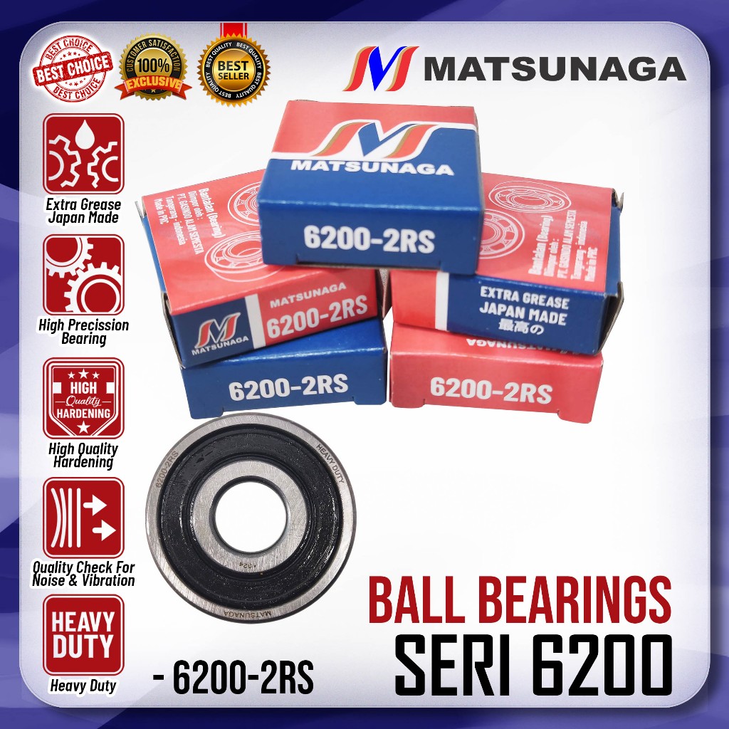 Jual BALL BEARING / LAHER MATSUNAGA Tipe 6200 | Shopee Indonesia