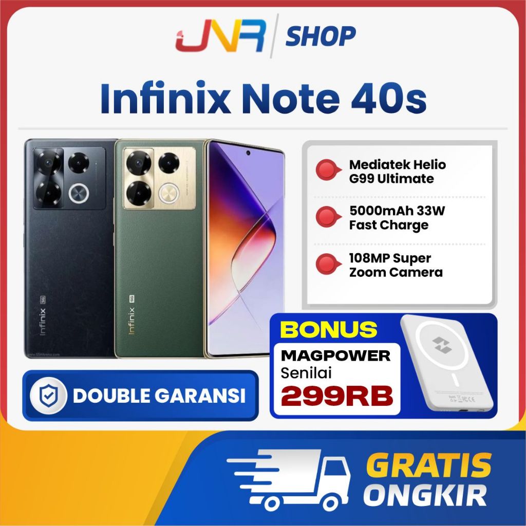 Jual Infinix Note 40S 8+256GB [+8GB Extended RAM] Original Garansi Resmi 1 Tahun | Shopee Indonesia