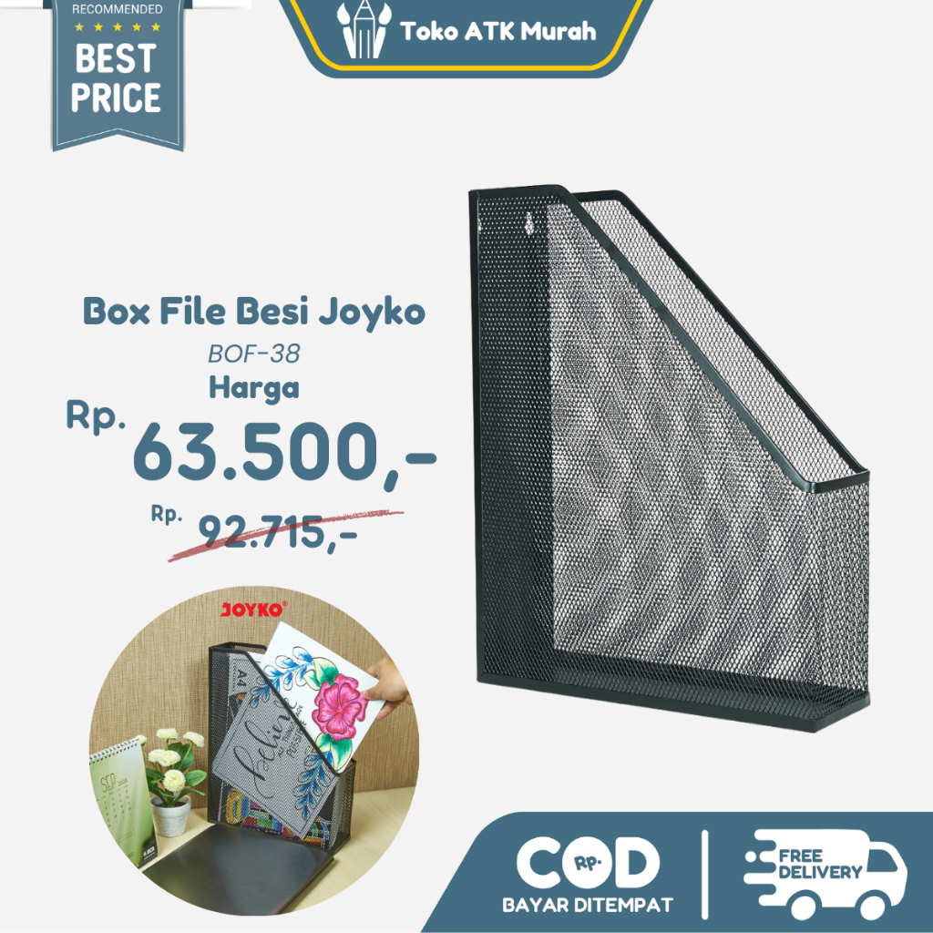 Jual Box File Keranjang Besi Joyko BOF - 38 | Shopee Indonesia