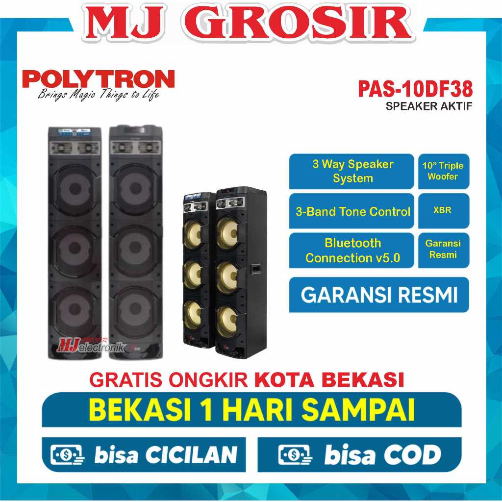 Jual POLYTRON SPEAKER AUDIO PAS 10DF38 PAS10DF38 BLUETOOTH | Shopee ...