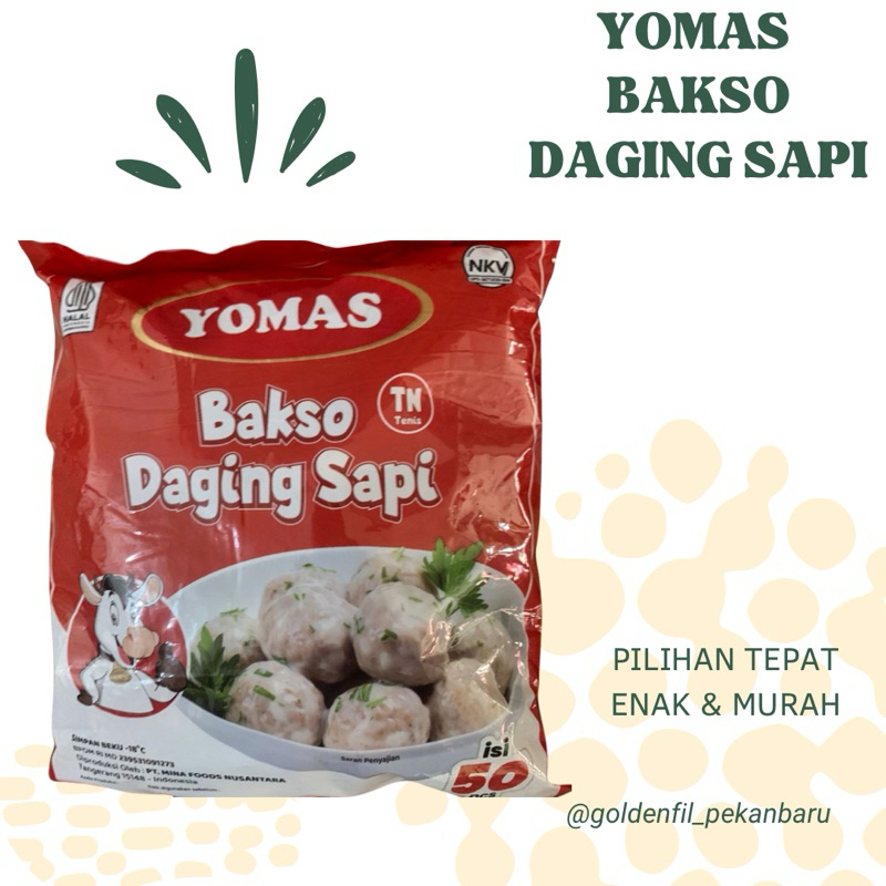 Jual bakso sapi yomas isi 25 & 50 butir | Shopee Indonesia
