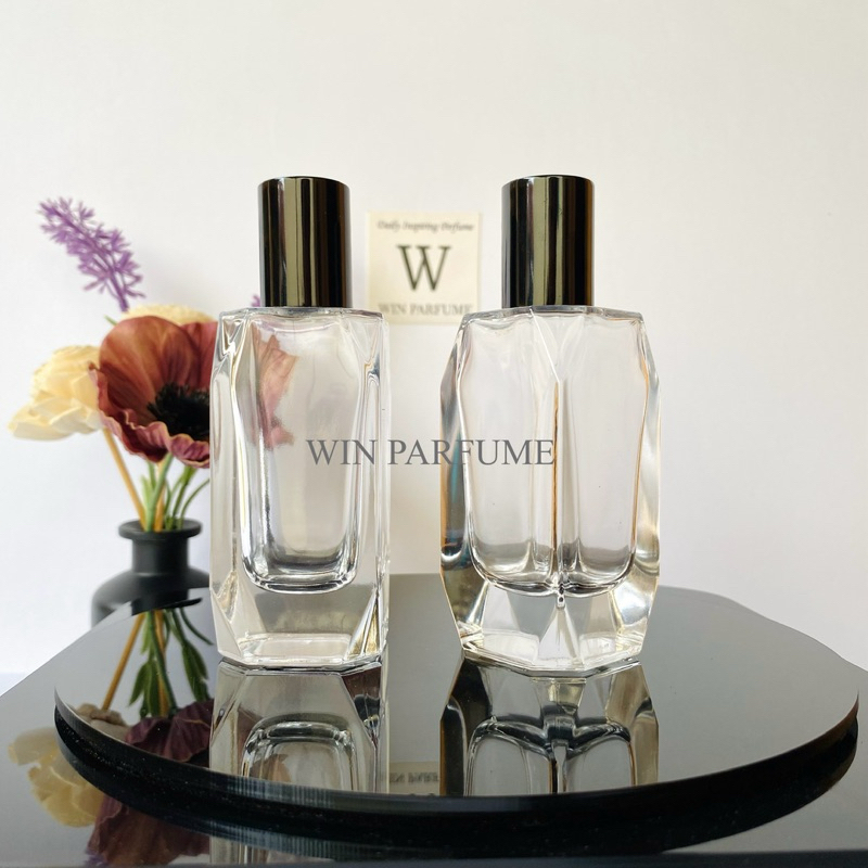 Jual Botol Parfume Mewah 50ml Crystal Diamond Semi Press Tutup Hitam ...