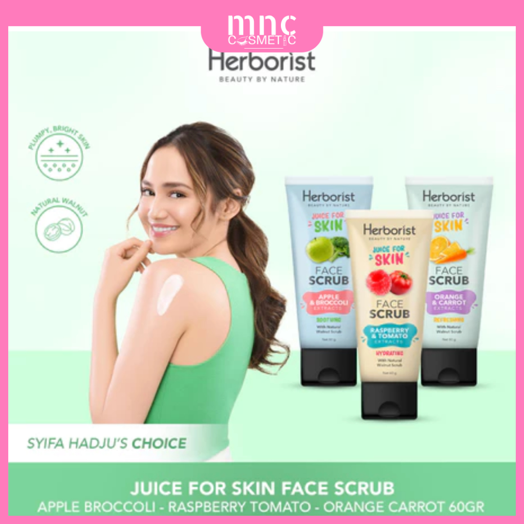 Jual Herborist Juice For Skin FACE SCRUB 60g | Shopee Indonesia