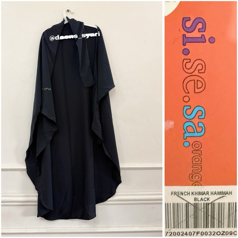 Jual sisesa french khimar black | Shopee Indonesia