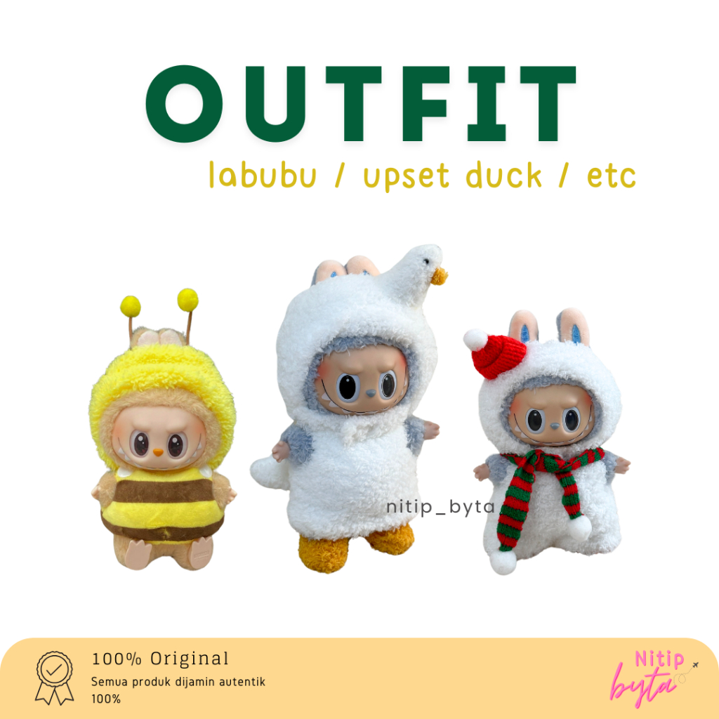 Jual Outfit Labubu / Baju Kostum Labubu Bagcharm | Shopee Indonesia