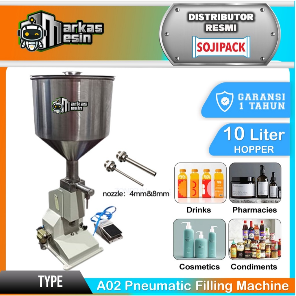 Jual Liquid Paste Filling Machine Mesin Pengisi Cairan Pasta A02 HEAVYPACK SOJIPACK | Shopee ...