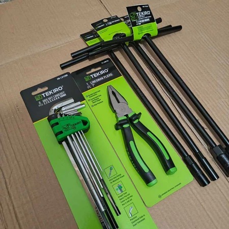 Jual TEKIRO Paket Lengkap Kunci Sok T 8-10-12-14mm + Tang Kombinasi ...