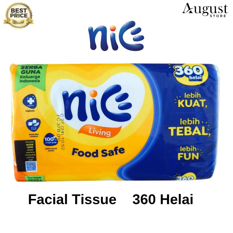 Jual Tisu Tissue Nice Living Isi 360 Helai / 2 Ply / Tissue Murah ...