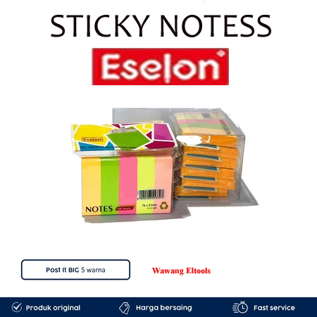 Jual [1 Pcs] Sticky Notes Penanda Pembatas Index Kertas Eselon 76mm x ...