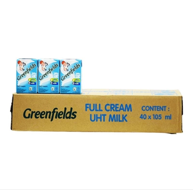 Jual Greenfields Full Cream 105ml x 40 | Shopee Indonesia