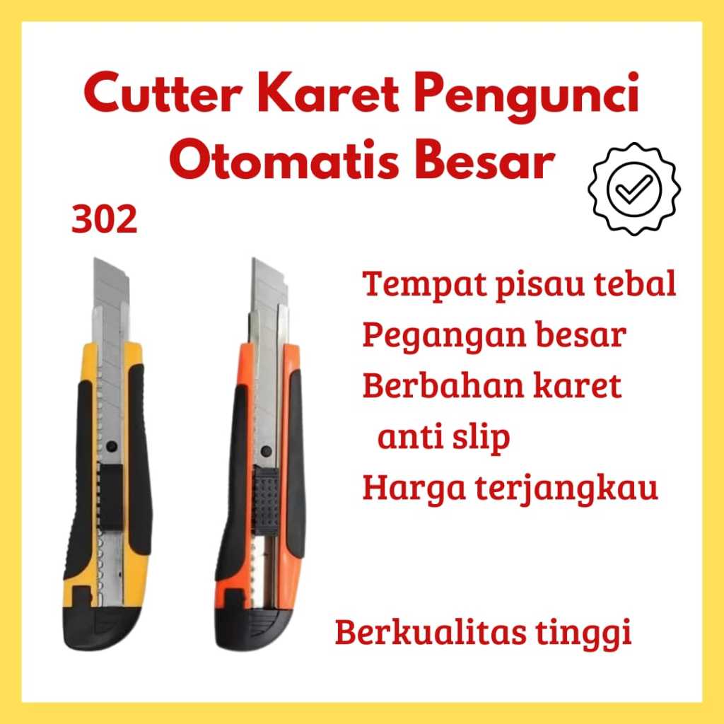 Jual Cutter Pemotong Serbaguna Ukuran BESAR dengan Karet & Pengaman ...