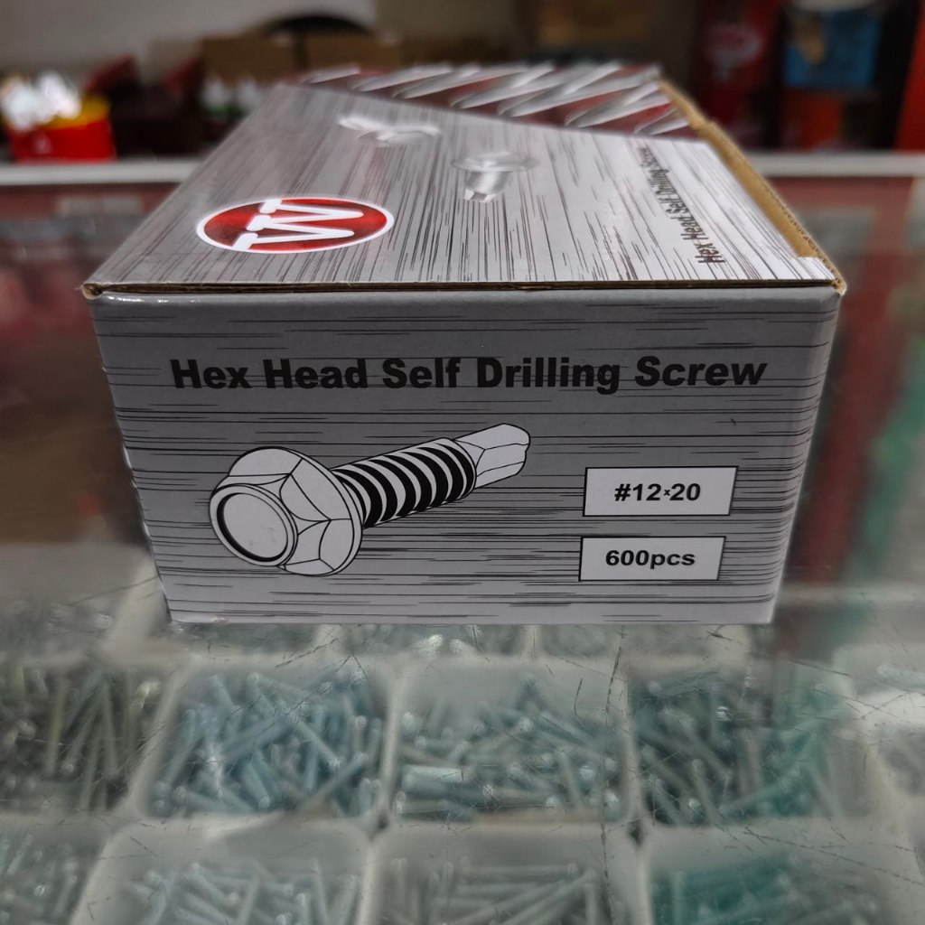 Jual Baut Drilling W ukuran 12x20 Sekrup Roofing W Panjang 2 cm Kunci 8 ...