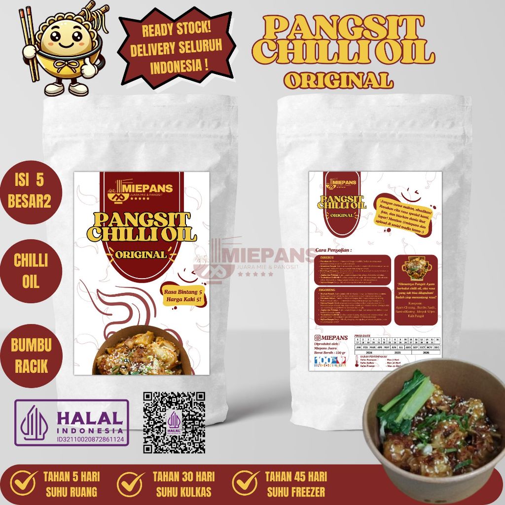 Jual Pangsit Chilli Oil - Original/Tulang Muda/Rangu | Shopee Indonesia