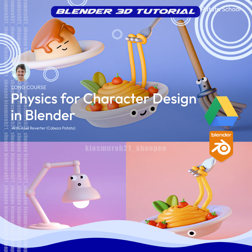 Jual Blender 3D Tutorial Patata School - Physics for Character Design ...