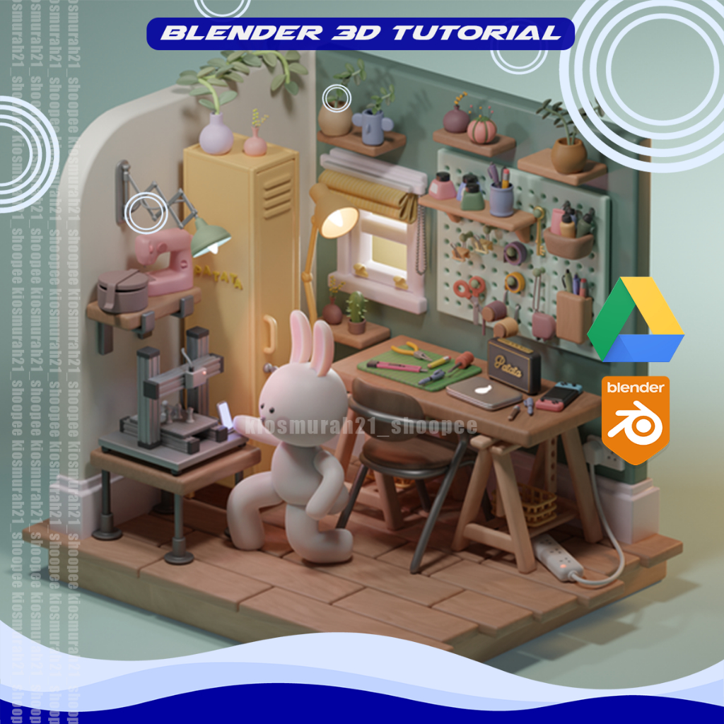 Jual Blender 3D Tutorial Mastering Lighting Make Better 3D Renders ...