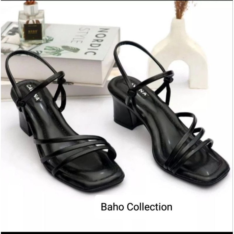 Jual Baho-Tia Heels Tali Wanita/Sendal Hak Tahu 5CM/Sandal Hak Tahu/Hak ...