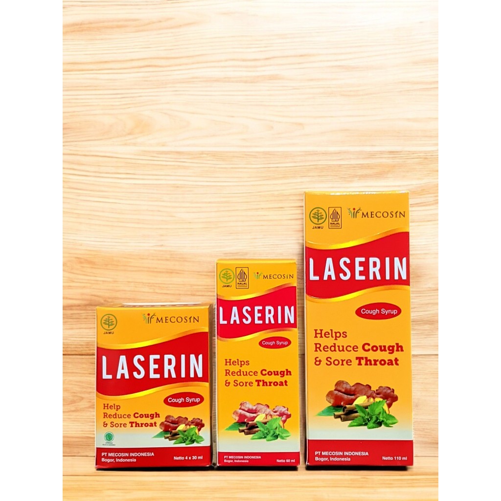 Jual Laserin Sirup Batuk 30ml 60ml 110ml Membantu meredakan batuk dan ...