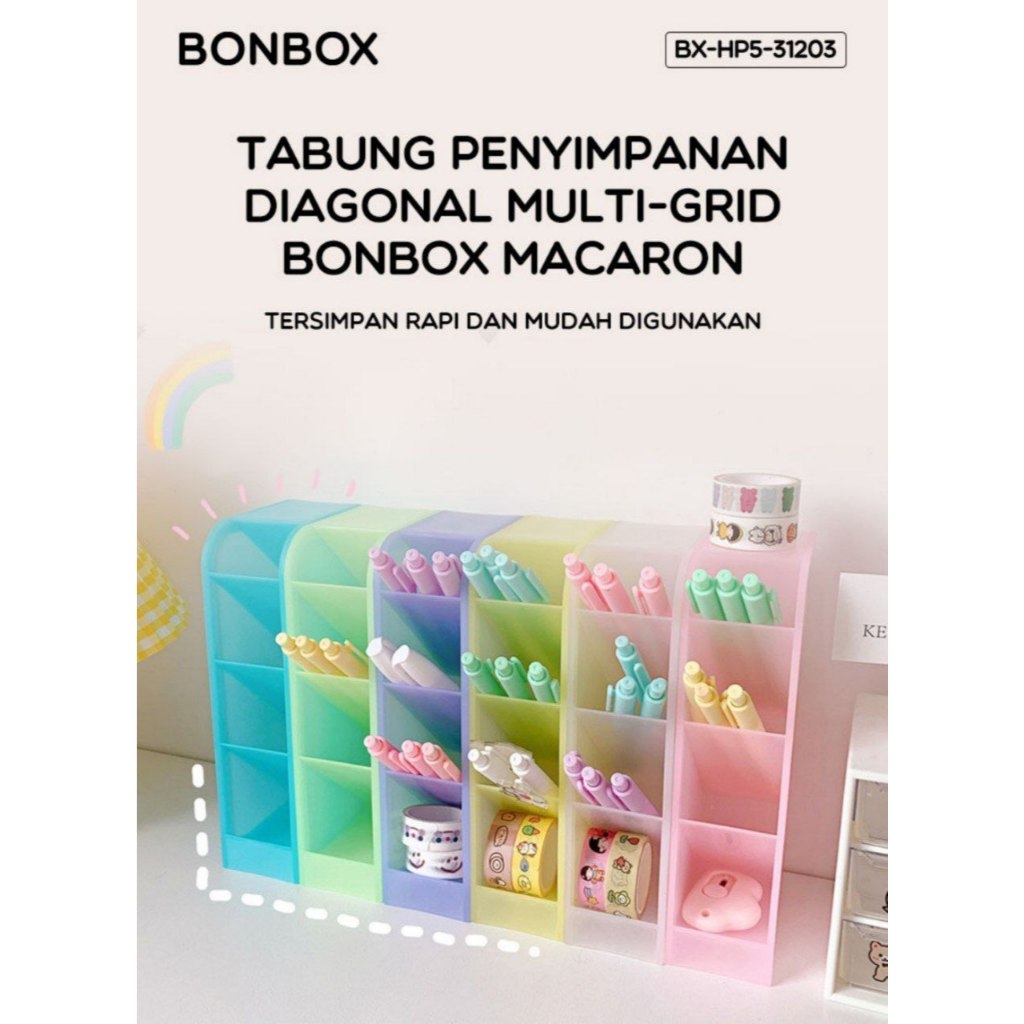 Jual Rak Mini 4 Sekat / Storage Box BX-HP5 / Tempat Pena Pensil Alat ...