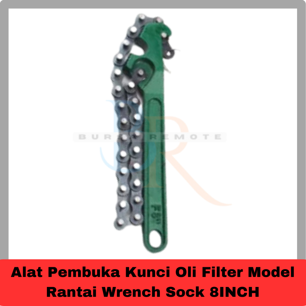 Jual Alat Pembuka Kunci Oli Filter Model Rantai Gagang Besi Hijau ...
