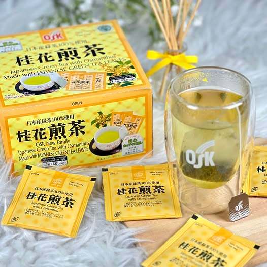 Jual OSK Japanese Osmanthus Green Tea | Teh Hijau Jepang Halal (50 Sachet) | Shopee Indonesia