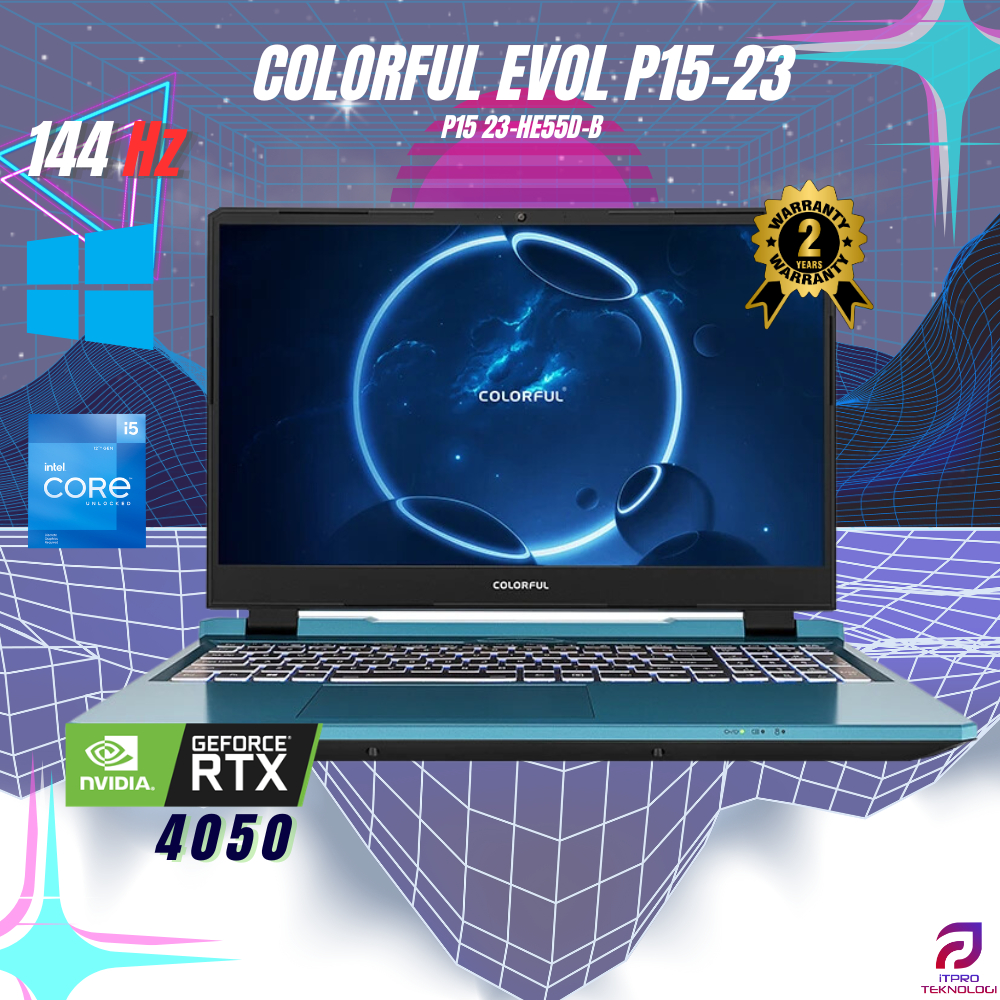 Jual LAPTOP COLORFUL EVOL P15-23 - Intel Core I5 Gen 12450H - NVIDIA ...