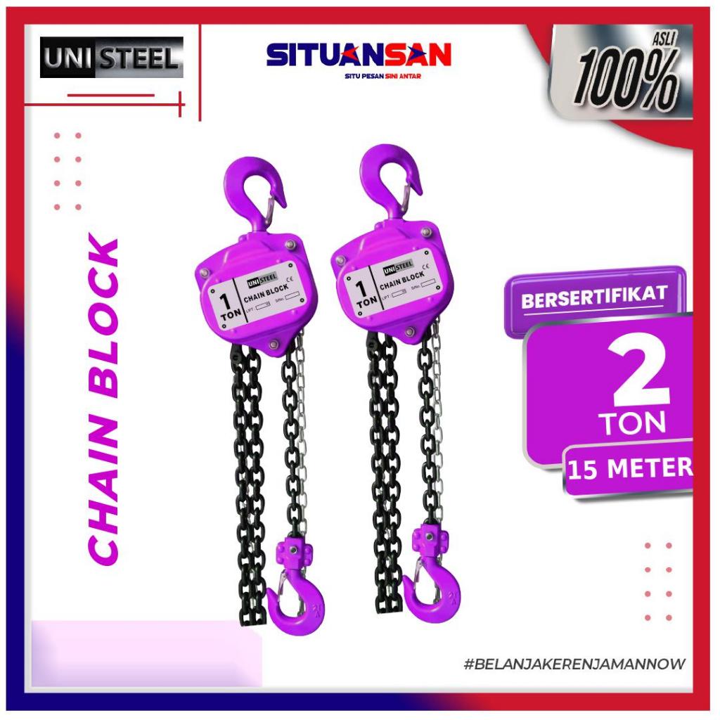 Jual Chain Block 2 Ton x 15 Meter Takel Katrol Original Premium ...