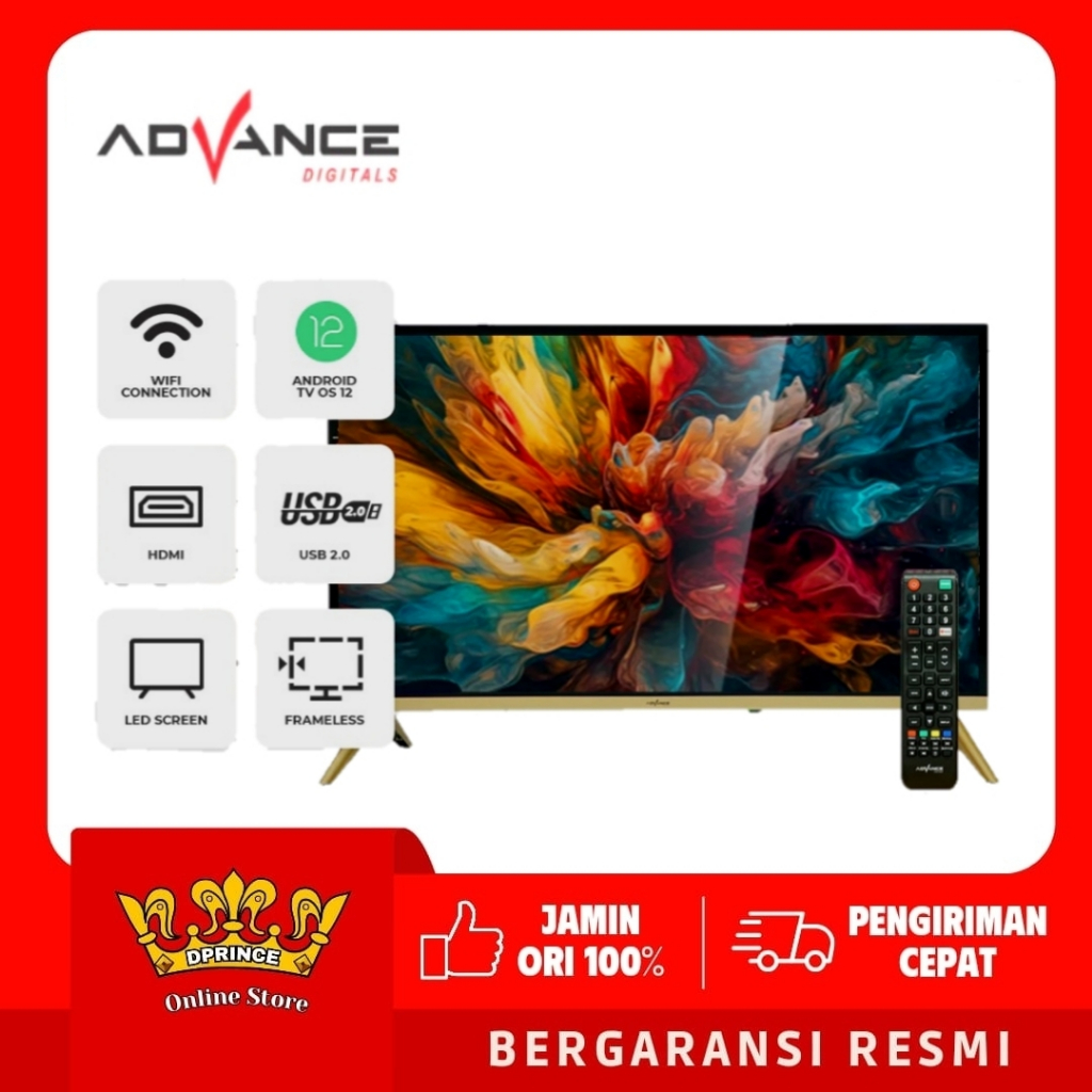 Jual Advance TV 3204A Android Tv Led 32 Inch Adv Smart | Shopee Indonesia