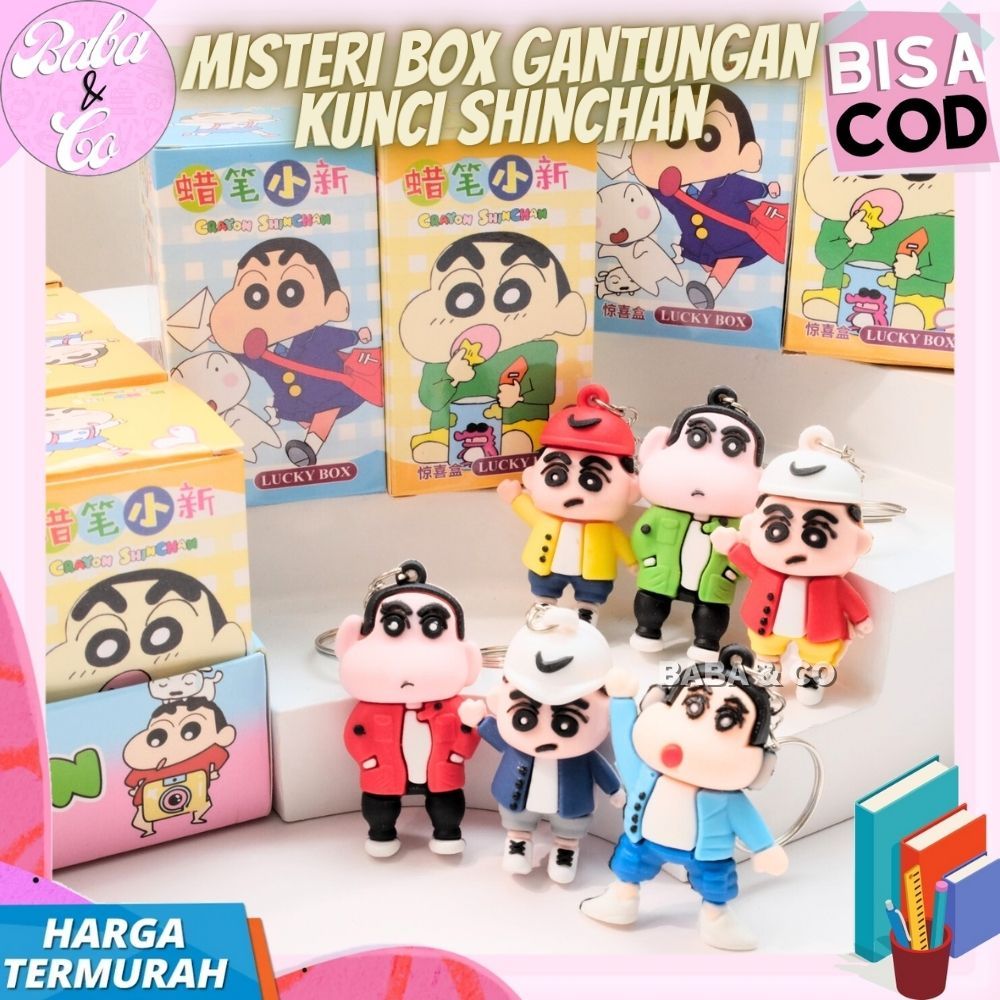 Jual MISTERI BOX GANTUNGAN KUNCI SHINCHAN LUCU UNIK BLIND BOX SINCHAN ...