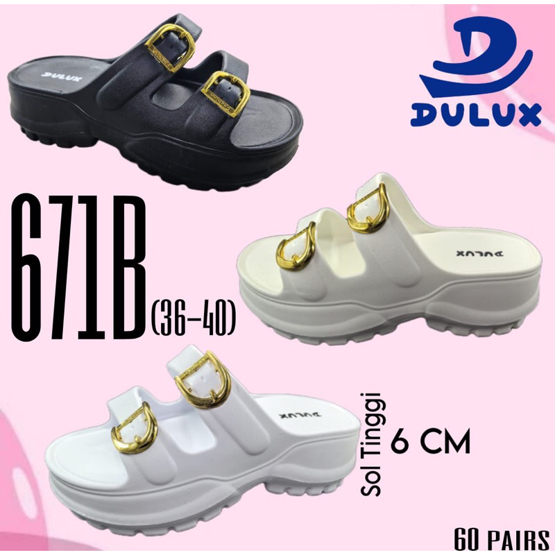 Jual Sandal Jelly Wedges Fuji Tinggi Ban Dua Karet Eva Korean Kekinian ...
