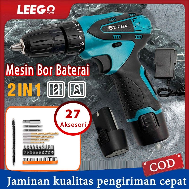 Jual Mesin bor Baterai Tangan 98VF Impact Wrench 2baterai cas Bor ...