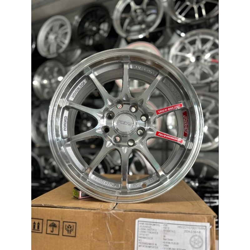 Jual velg mobil ce28 r15 silver polish lebar 6,5 kondisi baru | Shopee Indonesia