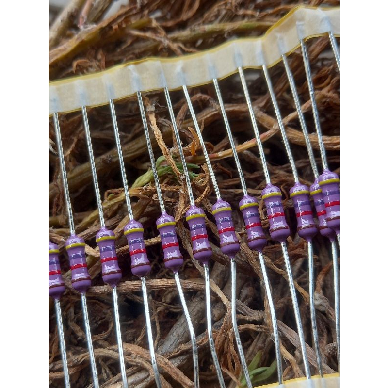 Jual resistor 4k7 unggu 1/2wat zero harga untuk 50pc | Shopee Indonesia