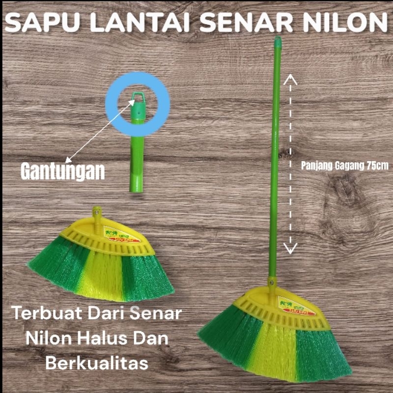 Jual SAPU NILON - Sapu Lantai / Sapu Senar / Floor Broom Warna Warni ...