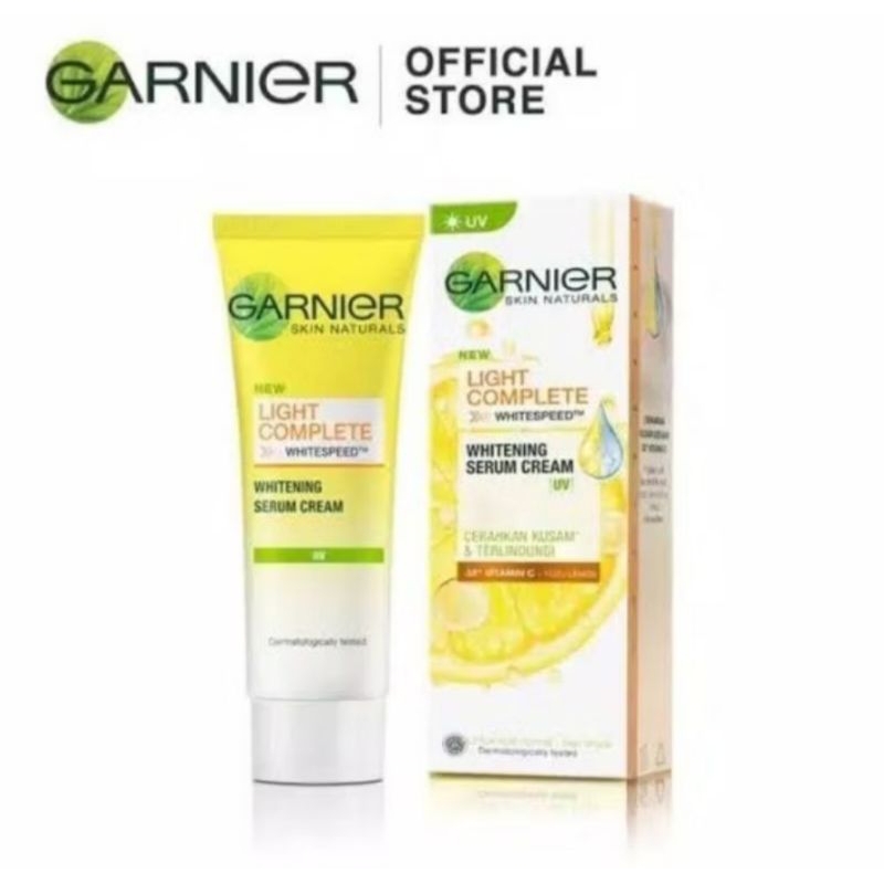 Jual Garnier Bright Complete Vitamin C Serum Cream UV 20ml | Shopee Indonesia