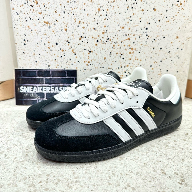 Jual Sepatu Samba OG Black 75TH Anniversary Black White | Shopee Indonesia
