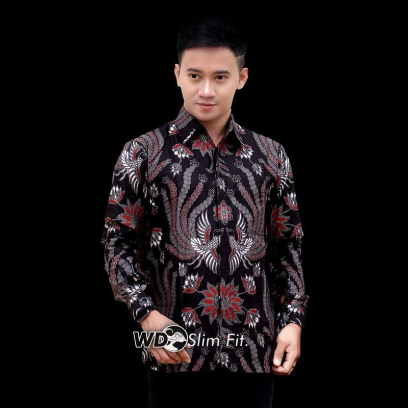 Jual Batik Atama| Kemeja Batik Pria Dewasa Lengan Panjang Size M L XL XXL Bahan Katun|Batik ...