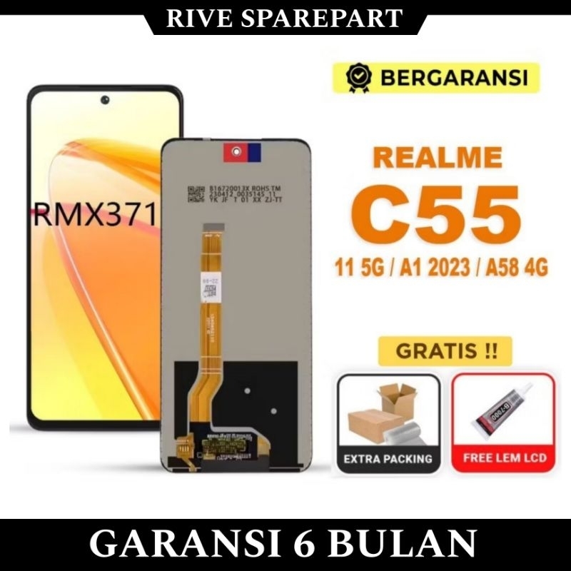 Jual LCD REALME C55 / 11 5G / A1 2023 / A58 4G / NARZO N55 / RMX3710 ...