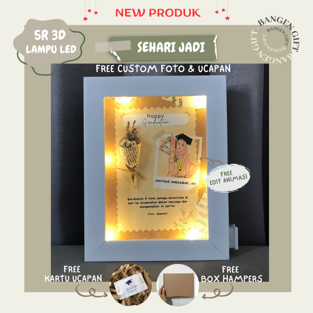 Jual gift wisuda/gift wisuda cewek/gift wisuda cowok/gift sempro/ gift ...