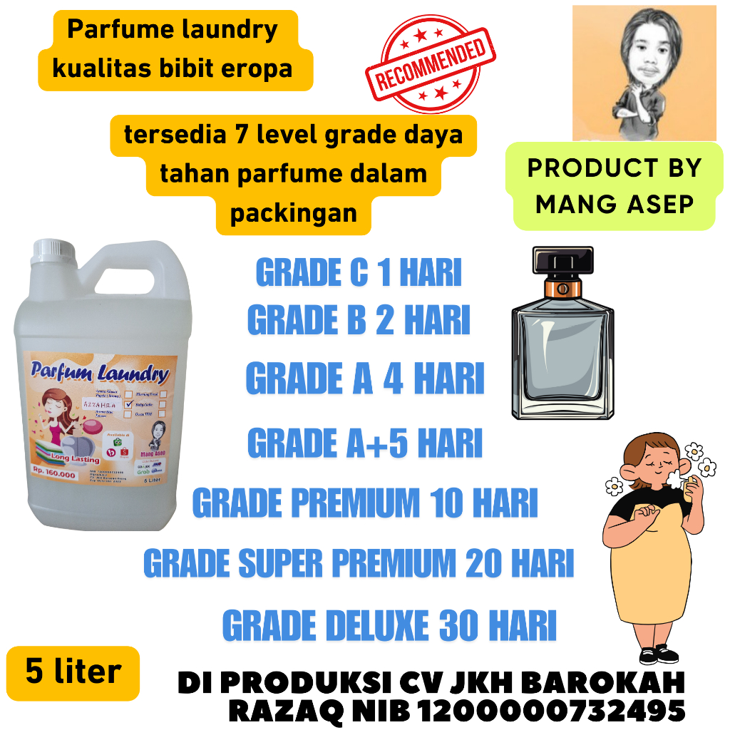 Jual parfum laundry mang asep kemasan 5 liter | Shopee Indonesia