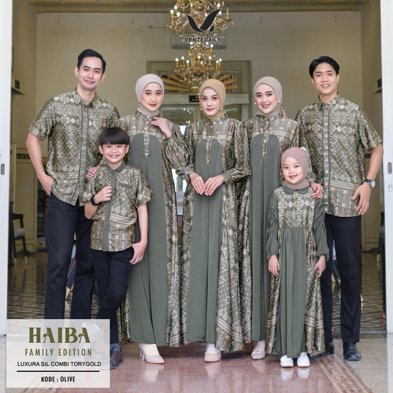 Jual HAIBA FAMILY SET VENTE DAILY - SARIMBIT SERAGAM COUPLE KELUARGA ...
